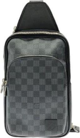 Louis Vuitton Sac bandouli&egrave;re Pre-owned Avenue Damier Graphite - Femme - Pre-owned - Noir - Taille: ONE Size