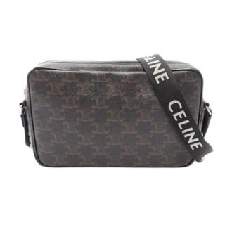 Celine Pre-owned Triomphe PVC Coated Canvas Leather Shoulder Bag - - Pre-owned - Damen - Schwarzk - ONE SIZE