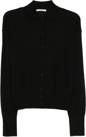 Barena cardigan en maille à design côtelé - Noir