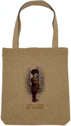 Fabulous Sac Shopping Tote Bag Aspect Lin - Adulting is Hard Collage Vintage Illustration Art Humour Parodie - Sac de Courses Toile Epaisse 360g Beige Naturel 