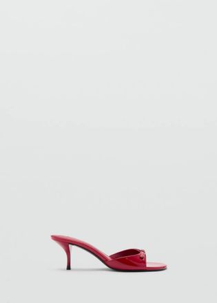 Mango Sandales vernies &agrave; talon rouge - Femme - 35 - MANGO