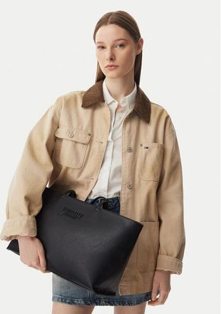 Tommy Jeans Handtasche Tjw Must Tote AW0AW18772 Schwarz