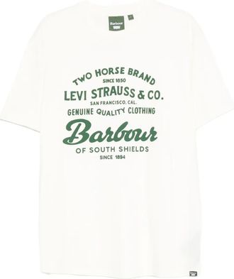 Barbour x Levis t-shirt à imprimé graphique - Blanc