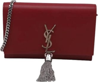 Saint Laurent Pre-owned Small Kate Tassel Shoulder Bag - Femme - Pre-owned - Rouge - Taille: ONE Size