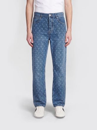 Marine Serre Jeans Herren Farbe Hellblau