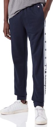 Champion Herren Legacy American Tape Heavy Powerblend Terry Elastic Cuff Trainingshose, Marineblau, S