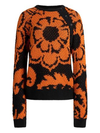 Etro pull à fleurs - Noir