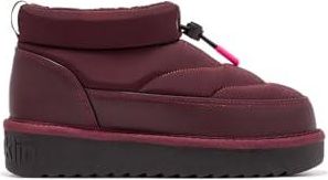 D.Franklin Bottines Femme Matelassées avec Doublure Intérieure Nordic Low Bomb Rouge - Bottes pour Femme - Mode décontractée - Taille (36) - Modèle bomb