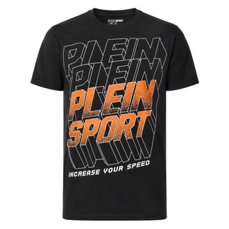 Plein Sport Homme, Sport, Noir, Taille: XL T-shirt Col Rond Manches Courtes