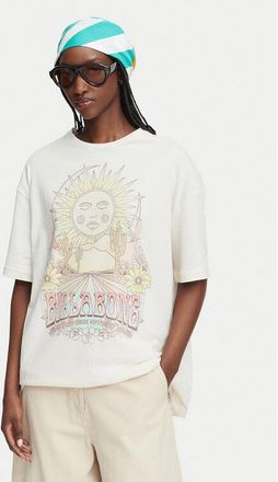 Billabong T-Shirt Chasin Sunshine EBJZT00411 Wei&szlig; Loose Fit