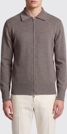 Eleventy Cardigan polo &agrave; manches longues en laine avec fermeture zipp&eacute;e