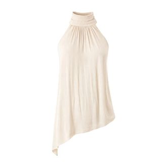 Patrizia Pepe Femme, Tops, Beige, Taille: 42 FR Blouse Dos Nu