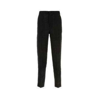 SETCHU Hook & Eye Hose Leinen - - Trousers - Herren - Schwarzk - L