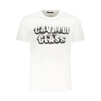 Cavalli T-Shirt mit Grafik und Fettem Druck - - Tops - Herren - Wei&szlig; - 2XL