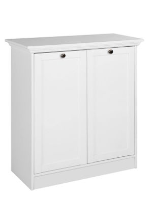 CARRYHOME Kommode, Wei&szlig;, Metall, 2 F&auml;cher, 80x90x35 cm, Beim&ouml;bel erh&auml;ltlich, Wohnzimmer, Kommoden & Sideboards, Kommoden