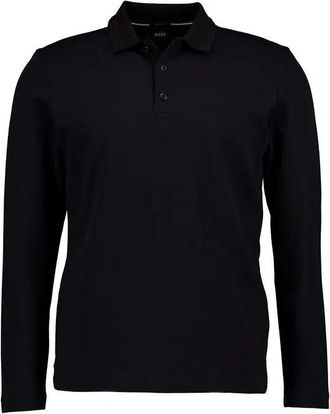 HUGO BOSS Herren Polo-Shirts schwarz Baumwoll-Piqu&eacute;