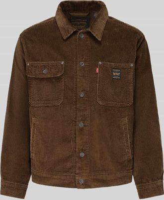 Levi's Regular Fit Jeansjacke mit Cordstruktur
