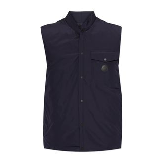 Moncler Sahel Daunenweste - - Jackets - Herren - Blau - 3XL