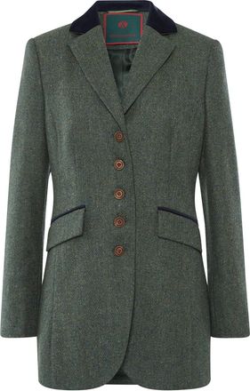 Reitmayer Tweed-Gehrock Gr&uuml;n/Blau, 38