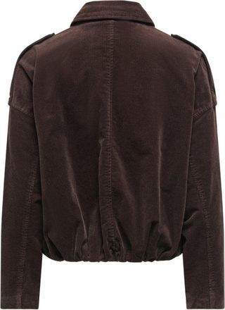 Only Kurzjacke 2027 4_PREFALL braun,Outdoor,Baumwolle,Unifarben,Umlegekragen,Langarm,Regular Fit