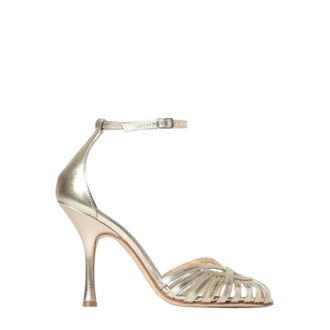 Anna F. Femme, Chaussures, Jaune, Taille: 40 EU Sandale &agrave; talon haut