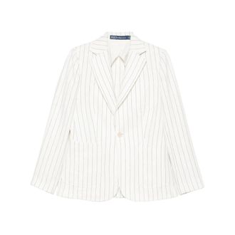 Ralph Lauren Femme, Vestes, Beige, Taille: 36 FR Veste &agrave; rayures