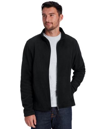 TOG24 Revive Herren Fleecejacke Warm Strickjacken D&uuml;nn Leicht Outdoor Fleecejacken Sweatjacke Winterjacke M&auml;nner mit Full Zip F&uuml;r Wander Freizeit Sport Schw
