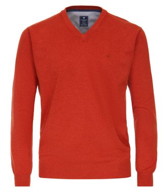 Redmond Herren Pullover mit V-Ausschnitt (600), Gr&ouml;&szlig;e:4XL, Farbe:Terra (213)