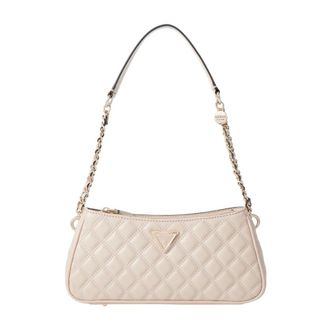 Guess Giully Top Zip Schultertasche - - Bags - Damen - Beige - ONE SIZE