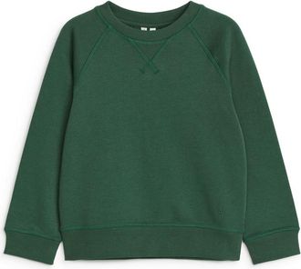 Arket Sweatshirt Aus Baumwolle -Gr&uuml;n