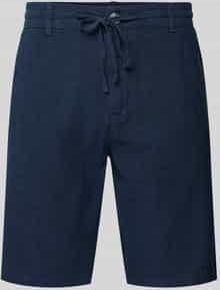 Lindbergh Regular Fit Bermudas aus Leinen-Baumwoll-Mix