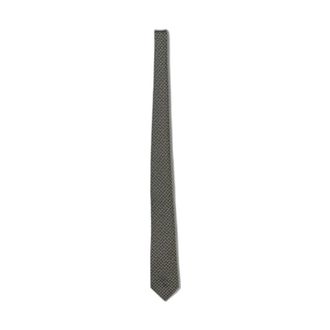 Emporio Armani Cravate en Soie 7-5 - Homme - Accessoires - Gris - Taille: ONE Size