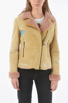HISTORY REPEATS Bestickte Shearlingjacke History Repeats