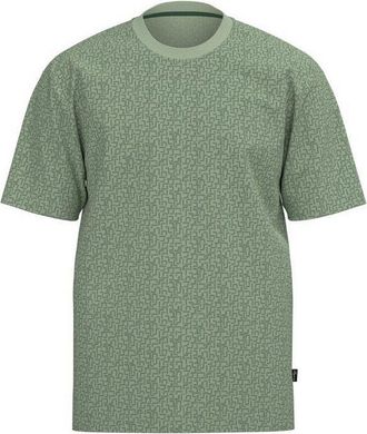Trigema T-Shirt TRIGEMA T Shirt mit Allover Tetris Muster (1-tlg)