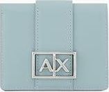 A|X Armani Exchange Jodie Wallet, Mini Portefeuille pour Femme, Dark Reflection, Taille Unique