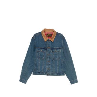 One Of These Days Corduroy-collar Denim Jacket