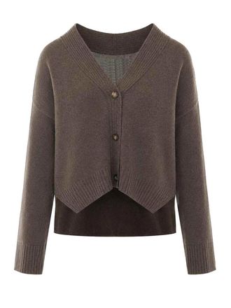 Loulou Studio Cardigan - Marron