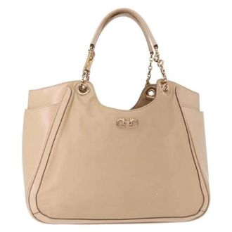 Ferragamo Cabas en cuir Pre-owned - Femme - Pre-owned - Beige - Taille: ONE Size