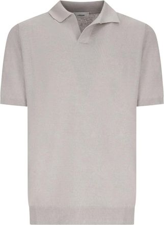 Lardini Homme, Pulls, Gris, Taille: M Polo &agrave; col en V