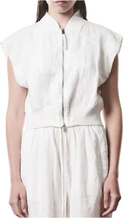 Thom Krom Femme, Vestes, Blanc, Taille: 42 FR W J 219 Vest