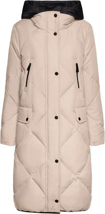 Elena Miro Femme, Manteaux, Beige, Taille: 46 FR Matte Nylon Down Jacket
