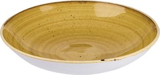 Churchill Stonecast -Coupe Plate Teller- Durchmesser: Ø16,5cm, Farbe wählbar (Mustard Seed)