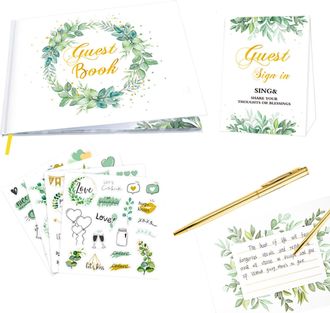 Generic Hochzeitsb&uuml;cher zum Unterschreiben von G&auml;sten, Hochzeitslogbuch | Hochzeitsplakat-Buch f&uuml;r Paare 120 Seiten - Fotog&auml;stebuch f&uuml;r Festivalveranstaltunge