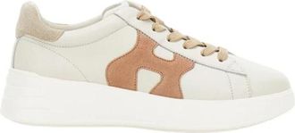 Hogan Femme, Chaussures, Gris, Taille: 36 1/2 EU Leather Baskets