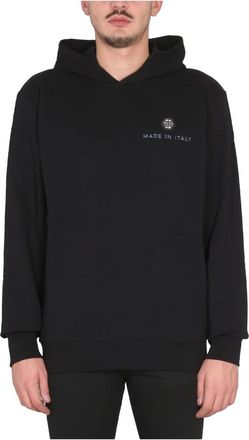 Philipp Plein Homme, Sweatshirts et sweats &agrave; capuche, Noir, Taille: S SweaT-shirt &agrave; capuche Hexagone