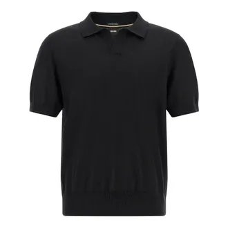 HUGO BOSS Homme, Pulls, Noir, Taille: XL Polo en maille H-Lantoni