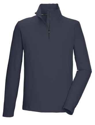 Killtec Herren Funktionsshirt/Fleeceshirt mit Stehkragen und Rei&szlig;verschluss KSW 71 MN FLX SHRT, Nachtblau, XL, 43465-000