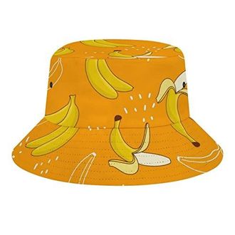 Generic Banane-5 Seau Chapeau Léger Bob Chapeau Pliable Bucket Hat pour Randonnée Hommes Excursions