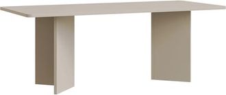 Selsey Esstisch 204&times;90 cm - Moderner Esszimmertisch in Kaschmir, Japandi & Minimalistisches Design, Gro&szlig;e Tischplatte, Robuste Laminatplatte mit ABS-Kanten