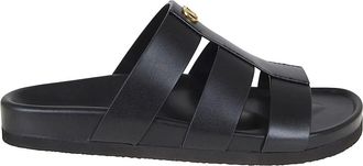 Valentino Garavani Homme, Chaussures, Noir, Taille: 44 EU Studshield Slide